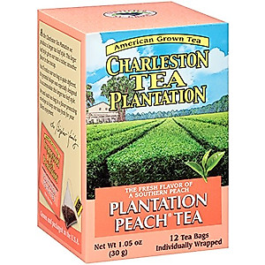 Peachy Peach Pyramid Teabags, 12 Count, 1.05 Ounce (04358)
