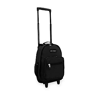 Everest 1045mWheeled Backpack - Standard, Black, One Size,1045WH-BK
