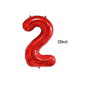 Toy Inspired Story Party Supplies Toy Story 2nd Birthday Foil Balloons for Kids 2nd Birthday Baby Shower Party Decorations (2nd Birthday)