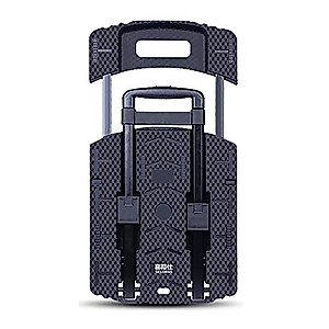 Portable Folding Handcart Folding Trolleys Portable Cargo Handling Car Push Hand Truck Folding for Easy Storage and 360 Degree Swivel Wheels Multi Function Folding Handcart