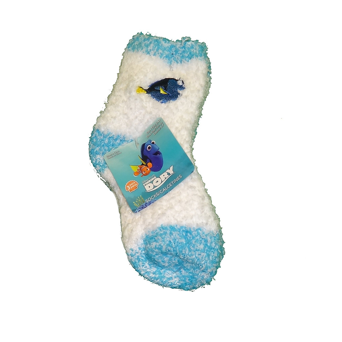 Disney Finding Dory Toddler Socks with Grip (2-4T)