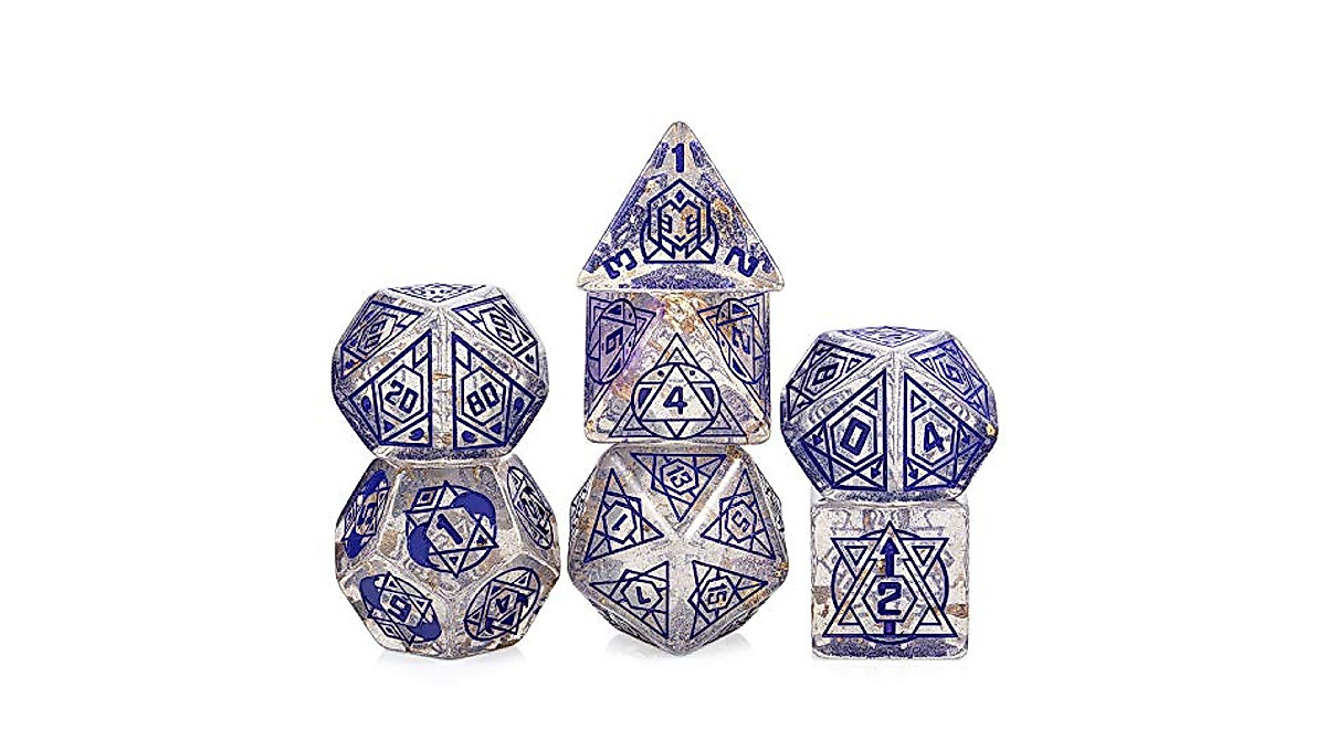 Giant DND Dice Set - 7 PCS Polyhedral with Box