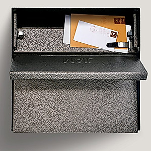 Mail Boss 7164 Metro, Bronze High Capacity Wall Mounted Locking Security Mailbox