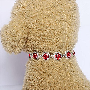 Dog Collars for Male Dogs Fashion Pet Necklace Shining Shaped Rhinestone Chocker Collars Dog Fancy