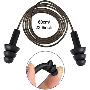 Silicone Ear Plugs for Sleeping,12 Pairs Soft Waterproof Noise Canceling Reduction Earplugs Waterproof Reusable Sound Blocking Earplugs for Concert,Swimming,Study,Loud Noise,Snoring (12 Pack)