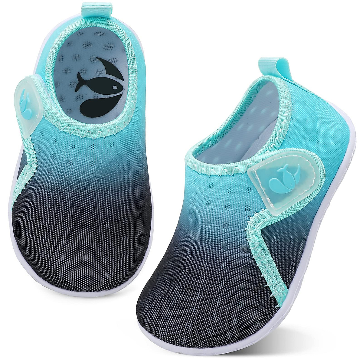 FEETCITY Baby Boys Girls Water Shoes Beach Quick Dry Swim Barefoot Aqua Socks Outdoor Athletic Pool Shoe 12-18 Months Infant