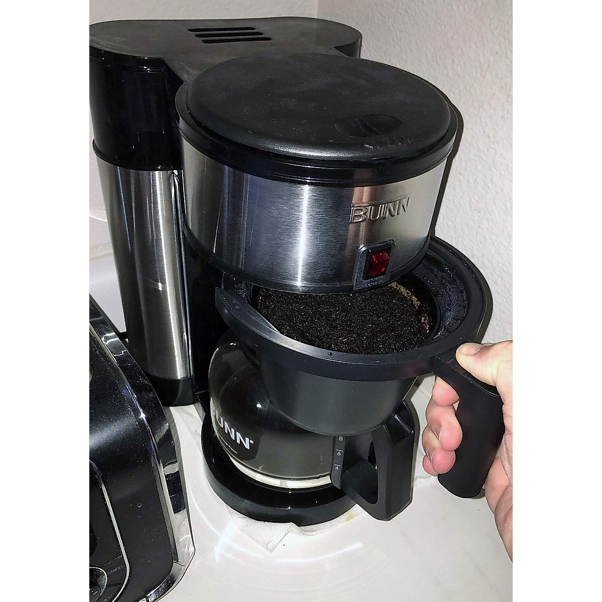 NRP Mesh Bottom Coffee Permanent Filter Universal Fit 10-cup BUNN Coffeemaker BTX, GRX, HG, HT NHB, NHS, ST & Other 12cup Filter Coffeemakers