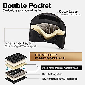 4 Pieces Faraday Bags Phone for Key Fob Protector Car RFID Signal Blocking GPS Anti-tracking Faraday Pouch Shielding Wallets for Cell Phone Privacy Card Protection(Nylon Fabric)
