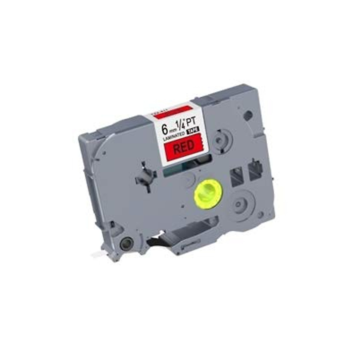 IDIK 1PK Black on Red Standard Laminated Label Tape Compatible for Brother P-Touch TZe-411 TZ411 TZe411(6mm x 8m)