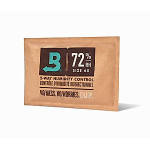 Boveda Humidor Starter Kit Bundle: Season a Wood Humidor Plus Maintain Humidity with 2-Way Humidity Control | Includes (2) Each Size 60 Boveda 84% RH & 72% RH | 1-Count