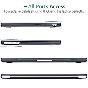 DONGKE Compatible with M3 MacBook Air 15 inch Case 2024 2023 A3114 A2941 M2 Retina Display Touch ID, Plastic Hard Case & Keyboard Skin & Screen Protector for MacBook Air 15.3" - Abstract Mountain