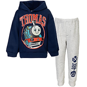 Thomas the Tank Engine & Friends Toddler Boys Fleece Pullover Hoodie and Pants Set Blue/Gray 3T