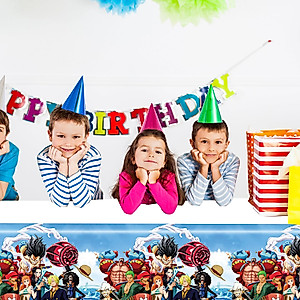 We1Fit 2Pack One-Piece Party Decorations - One-Piece Tablecloth 43 x 79 Inches- Table Covers for Kids Birthday Party Supplies