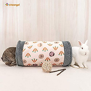 Niteangel Guinea Pig Tubes & Tunnels for Dwarf Rabbits Bunny Guinea Pigs and Other Small Animals