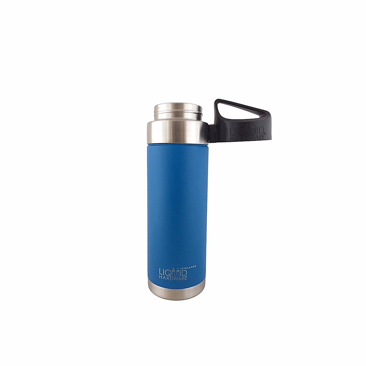 Liquid Hardware Sidewinder: Never Lose Your Lid | Patented Magnetic Quick Stick Lid | Sports Water Bottle | Stainless Steel Double Wall Vacuum Insulated | Leak Proof | BPA Free (Alpine Blue, 20 oz)
