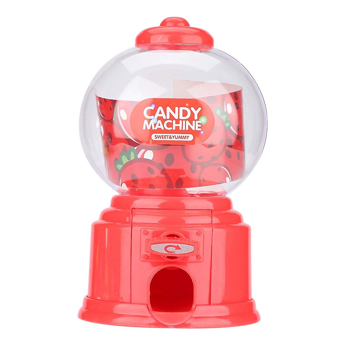 Alomejor Candy Machine Small Portable Candy Dispenser Mini ABS Machine Candy Twisting Machine Money Bank (Red)