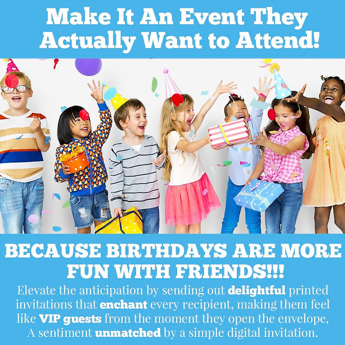 Cosmic Bowling Birthday Party Invitations for Out of This World Glow in the Dark Bowling Parties, 20 5x7 Fill In Cards with Twenty White Envelopes by AmandaCreation