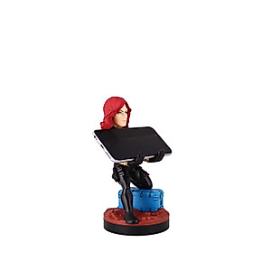 Exquisite Gaming: Marvel: Black Widow - Original Mobile Phone & Gaming Controller Holder, Device Stand, Cable Guys, Licensed Figure
