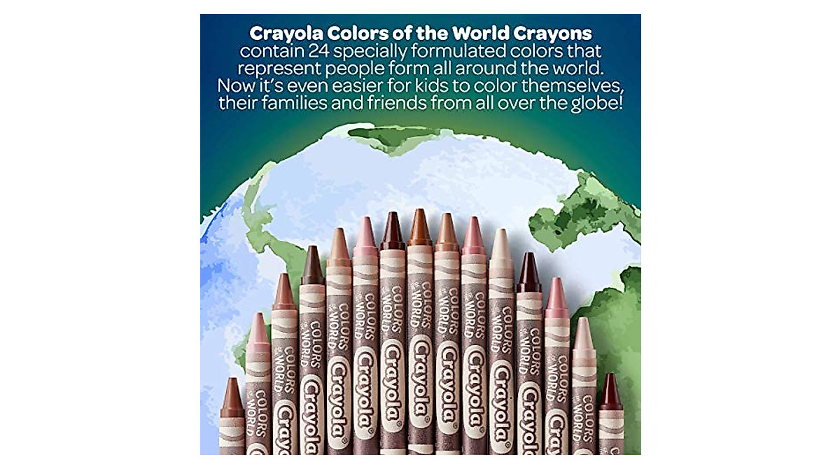 Crayola Multicultural Crayon Set - 144 Skin Tones for Inclusive Art