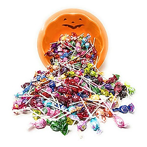 Charms and Tootsie Mini Pops 36 Flavor Mix Lollipop Suckers 3 Lbs Assorted Variety Bulk Value Pack 200+ Count In Resealable Stand Up Bag (48 Oz)