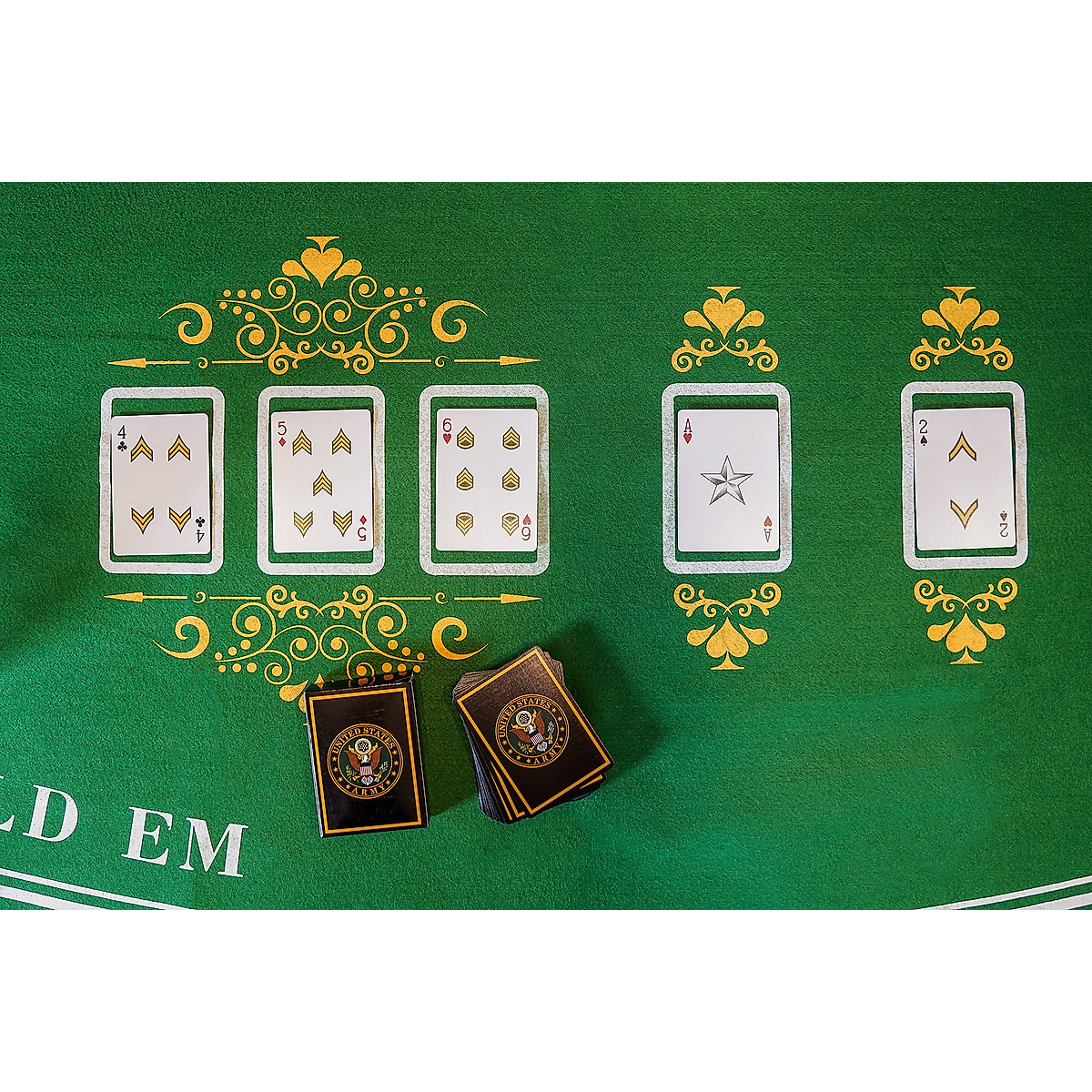 Military Gift Shop US Army Professional Quality Army Playing Cards - Great for Game Night - US Army Gifts for Veterans | Disabled USMC Vet Owned Small Business