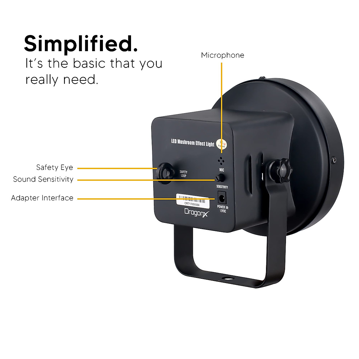 DragonX Mushroom RGB Party Light – Dynamic LED Disco Ball Light for Home and Party Ambience, DJ light and Club Lighting, Christmas Decoration