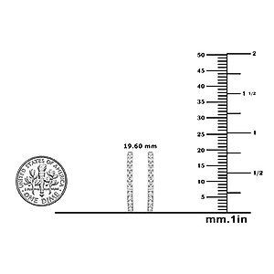 La4ve Diamonds 2.00 Carat Diamond Sterling Silver Hoop Earrings for Women,Inside Out Round Cut Pave Lab Grown Diamond Earings (J, VS-SI) Fine Jewelry for Girls, Gifts for Women