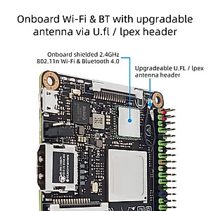 Tinker Board S R2.0 Single Board Computer RK3288 SoC 1.8GHz Quad Core CPU, 600MHz Mali-T764 GPU, 2GB LPDDR3 & 16GB eMMC Motherboard