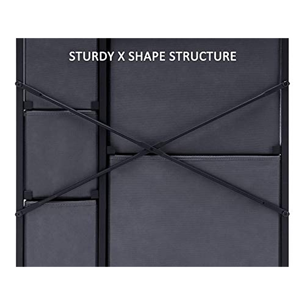 YOUDENOVA Fabric Dresser for Bedroom, 5 Drawers Closet Dresser Storage Organizer Tower for Clothes Storage, Closet Organizers and Storage, Grey