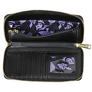 Loungefly Disney Villains Allover Print Zip Around Wallet