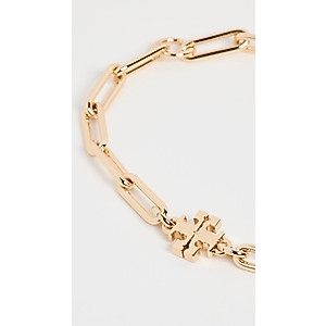 Tory Burch Women's Good Luck Chain Bracelet, Tory Gold, One Size