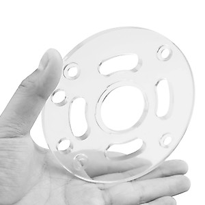 DNP613 Router Sub Base Compatible with D-EWALT 20V Compact Routers Round Subbase, Adopts a Transparent Design Ensure Maximum Visibility in Operation - for D-EWALT 611 Router Models (Round)