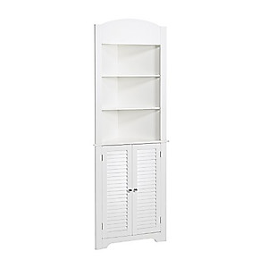 RiverRidge Ellsworth Collection Tall Corner Cabinet, White