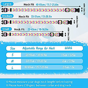 Athbavib Easter Dog Collar, Adjustable Easter Egg Holiday Dog Collar with Rabbit Pendant Comfortable Durable Dog Collar for Small Medium Large Dog with Plastic Buckle