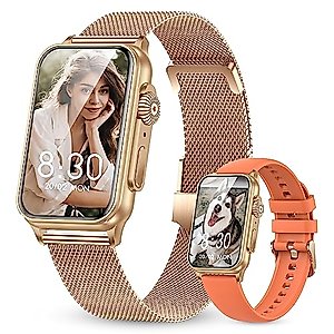 SYEEKOM Smart Watch for Women (Answer/Make Call) 1.57" HD Fitness Tracker Smart Watch with Heart Rate Oxygen Saturation and Sleep Monitoring, IP68 Waterproof Watch for Android and iOS