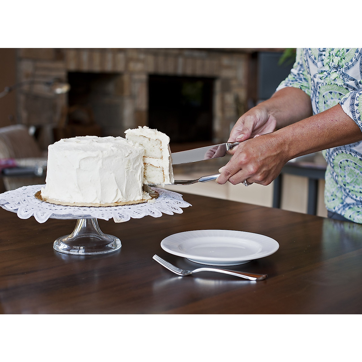 Fortessa Grand City 18/10 Stainless Steel Flatware Cake Server, 10.3-Inch