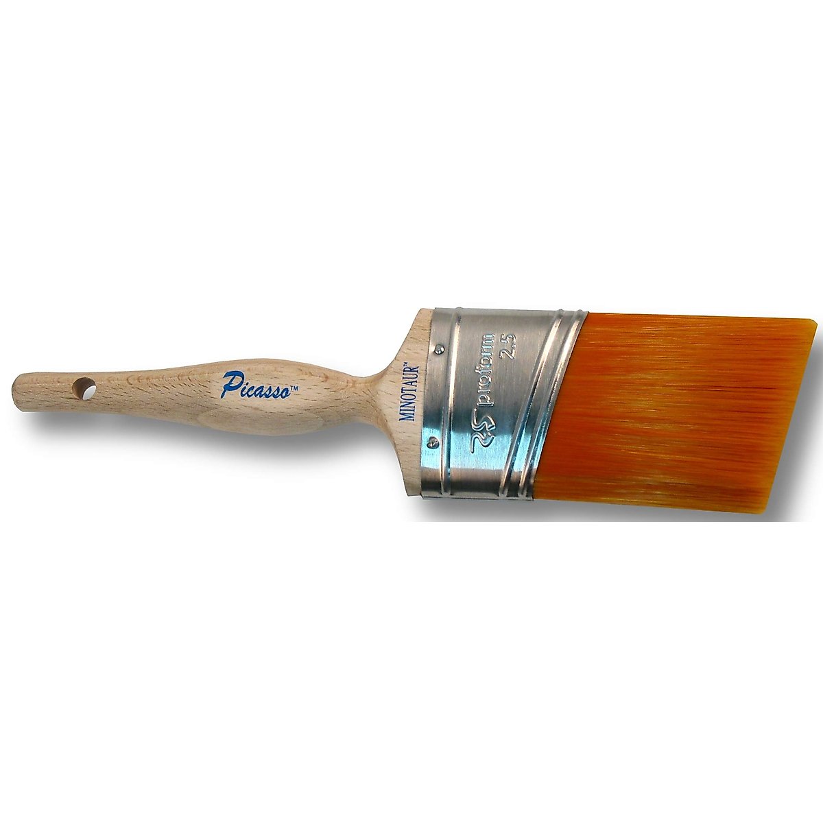 ProForm Series PIC21-3.0 3" Picasso Minotaur Bulb Handle Angled Oval Paint Brush