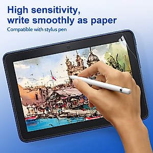 (2 pack) Anti-Blue Light Screen Protector for All-New Fire HD 8/ Fire HD 8 Plus/ Fire HD 8 Kids (12th/10th Generation-2022/2020 Released), Anti-Glare High Definition Clear Shield PET Screen Film by IPROKKO