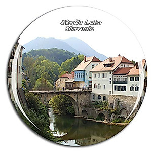 Weekino Slovenia Skofja Loka Fridge Magnet 3D Crystal Glass Tourist City Travel Souvenir Collection Gift Strong Refrigerator Sticker