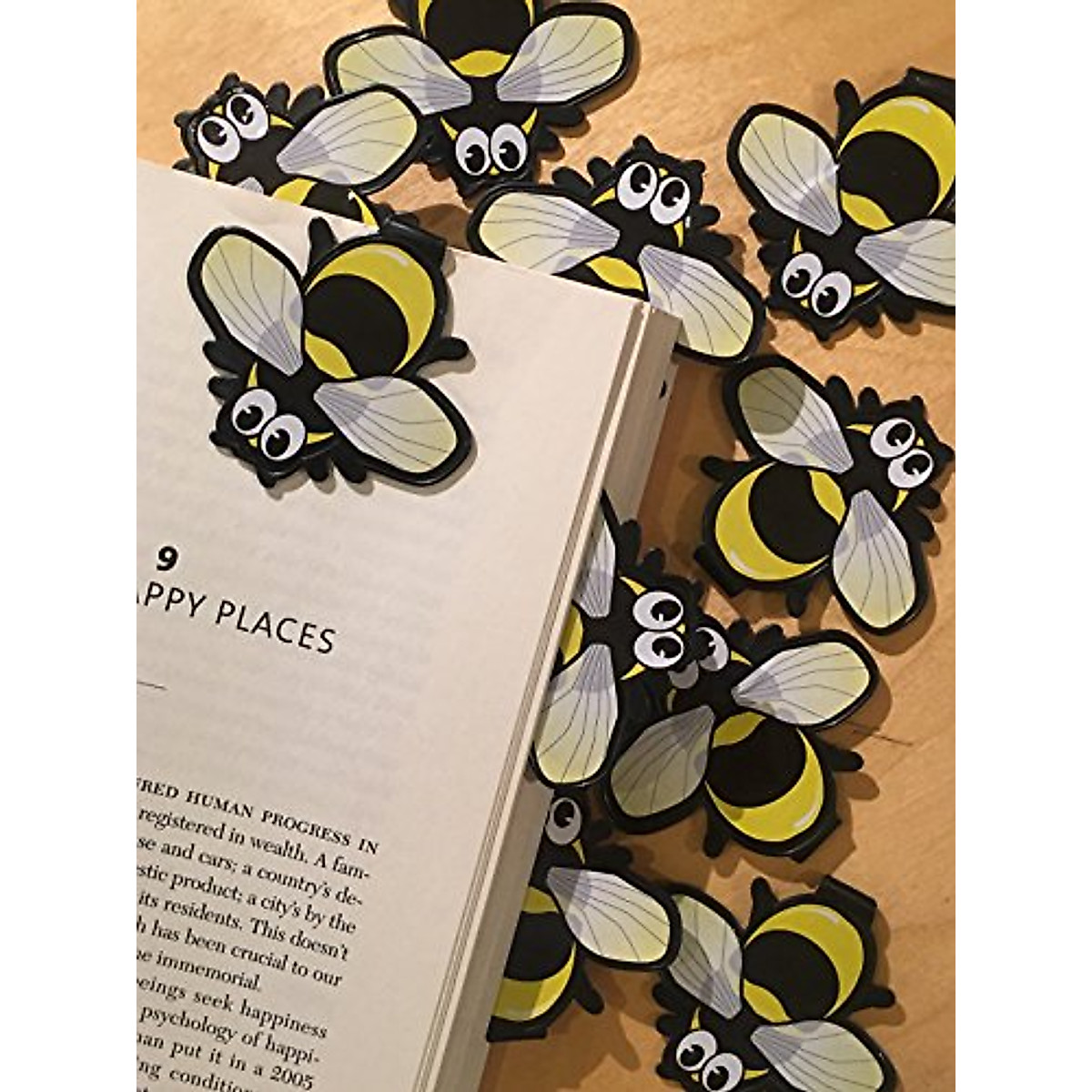 Bee Bulk Bookmarks for Kids Girls Boys - Set of 10 - Animal Bookmarks Perfect for School Student Incentives Birthday Party Supplies Reading Incentives Party Favor Prizes Classroom Reading Awards!