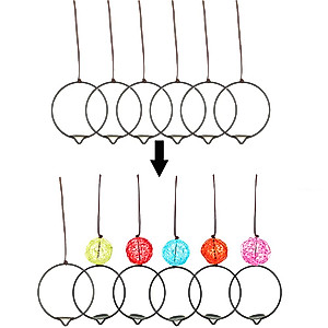 Tillandsiart Air Plant Hanger (Rings & Balls Tillandsia Air Plant Hanging Planter Set) A Unique DIY Kit for You to Hang Air Plants Indoors or Outdoors - Air Plants Not Included.