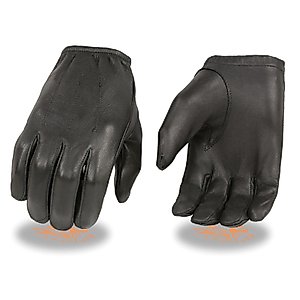 Milwaukee Leather - SH887 Black Men's Deerskin Short Wristed Driving Gloves (Black, Medium)