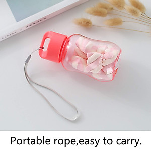 UPSTYLE 3-Piece 6oz Small Water Bottle Food Grade Plastic Mini Cute Juice Travel Mugs Sports Wide Mouth Cups in Bulk for Milk/Coffee/Tea Kitchen Storage for Snacks Lunch Box (3 colors)