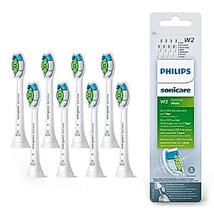 Philips Sonicare Optimal Whitening White BrushSync Heads (Compatible with All Philips Sonicare Handles), Pack of 8