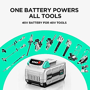 Litheli Battery Pack 40V, 2.5Ah Replacement Lithium Batteries, Only Fit for Litheli 40V Power Tools and Outdoor Power Equipment