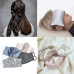 Light Pink 100% Pure Silk Fabric Solid Color Charmeuse Fabrics by The Pre-Cut 1 Yard for Sewing Clothing Width 44 inch