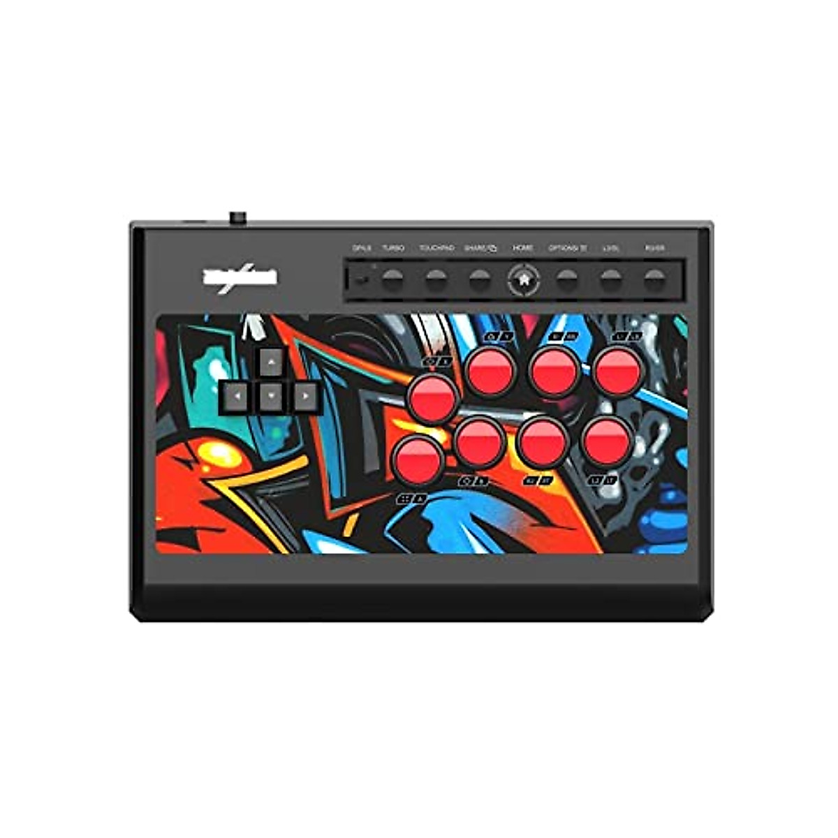 DIACCO Joystick Game Controller Fighting Stick Keyboard Control Wired Arcade Fight Stick Compatible with PS4/ PC/Android TV/N-S/Xbox One (Color : White)