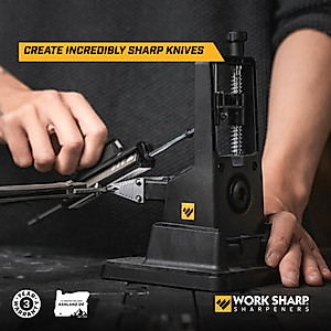 Work Sharp Precision Adjust Elite Knife Sharpener Including Additional Sharpening Stones and Carry Case