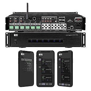 OSD Nero Max12: 6-Zone, 6-Source Amplifier 80W Power, Multi-Room Audio Control, App Integration for iOS & Android, Expand up to 18 Zones, Control4 Driver Support