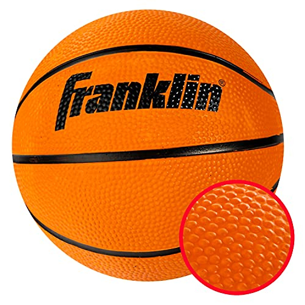 Franklin Sports Over the Door Indoor Basketball Hoop - Kids Mini Hoop for Bedroom - Steel Rim Mini Hoop - Includes Ball and Pump - Red Light Up